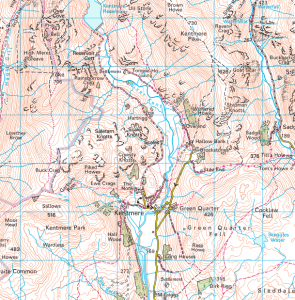 Map of Kentmere – Kentmere